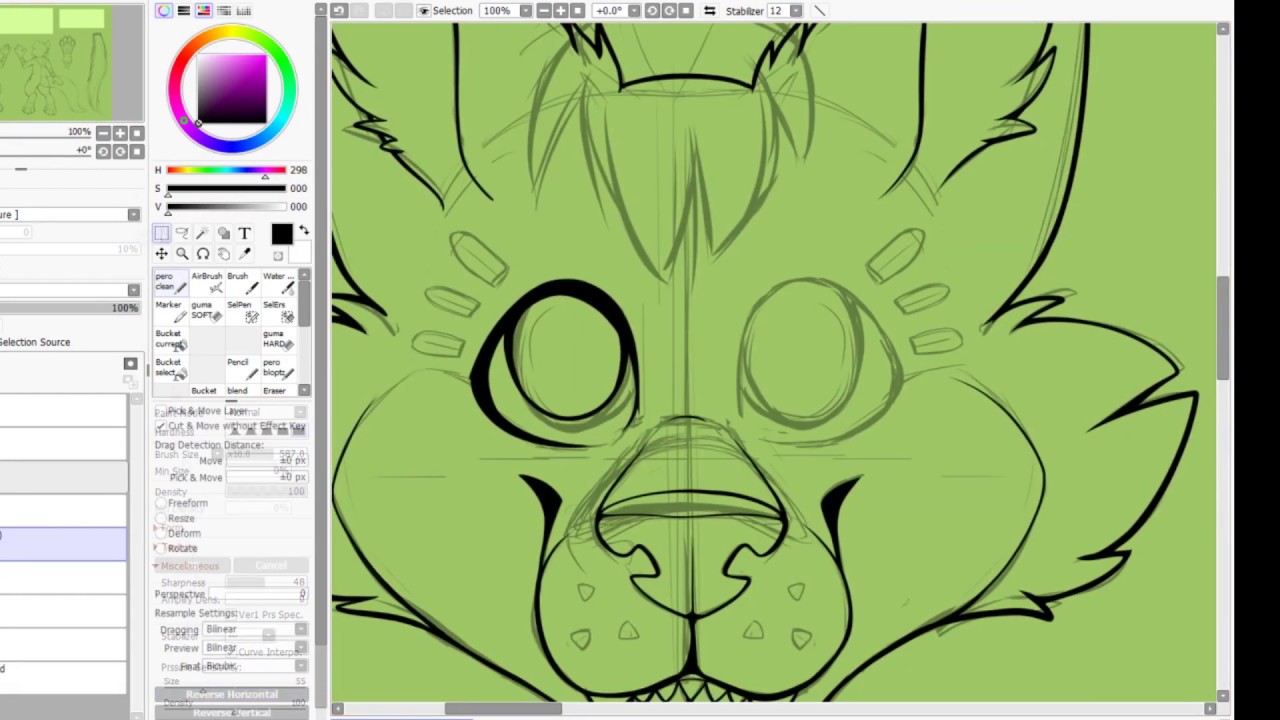 making a reference sheet (Nori the Arctic Fox) - YouTube