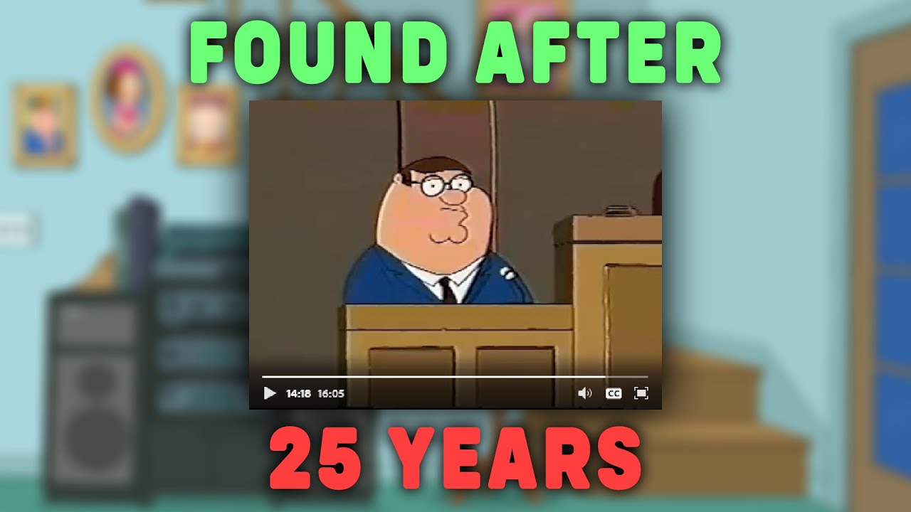 The Family Guy Pilot was FOUND - YouTube