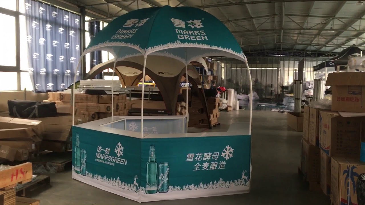 Outside Canopy Promotion Dome Kiosk Tent - YouTube
