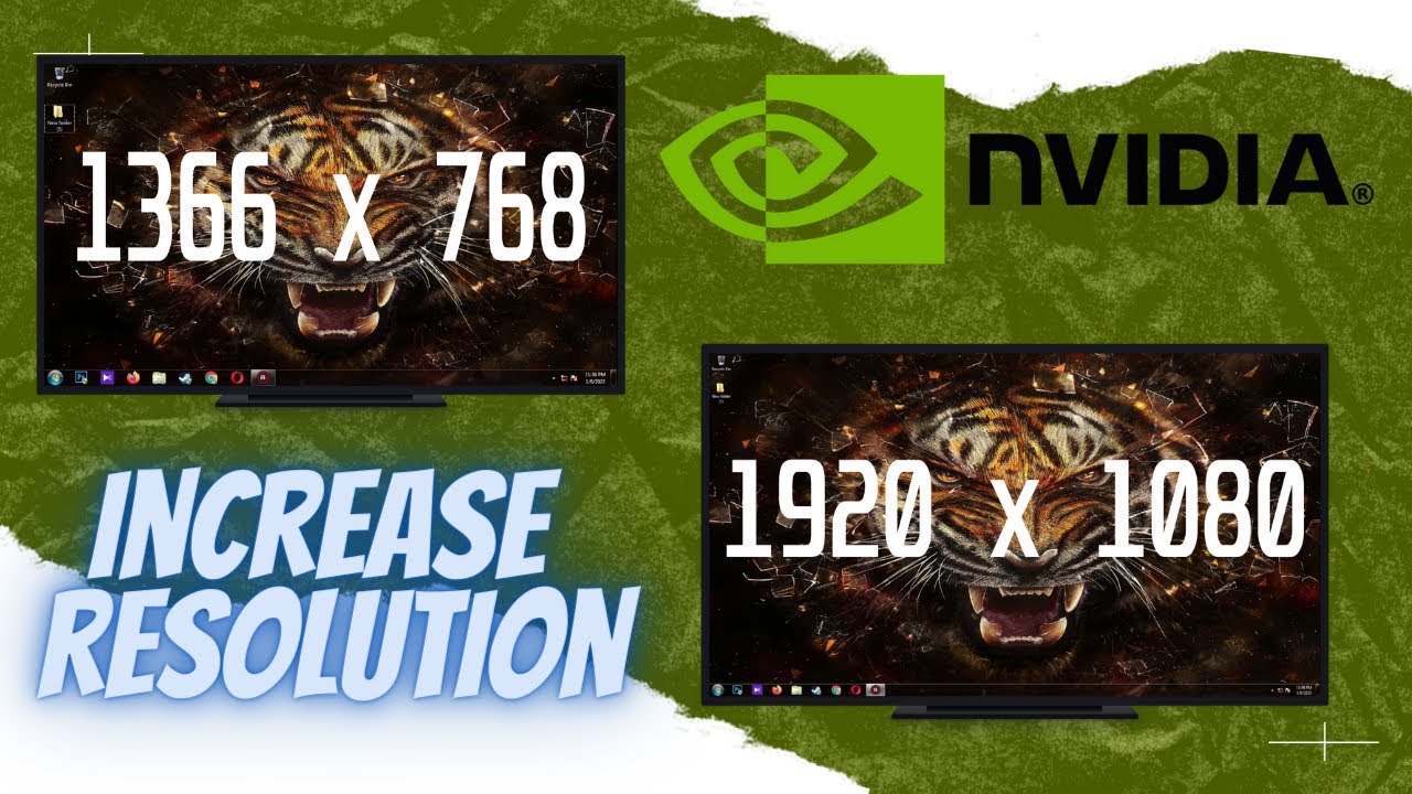 Increase the resolution from 720p to 1080p - 1366 x 768 to 1920 x 1080 ...