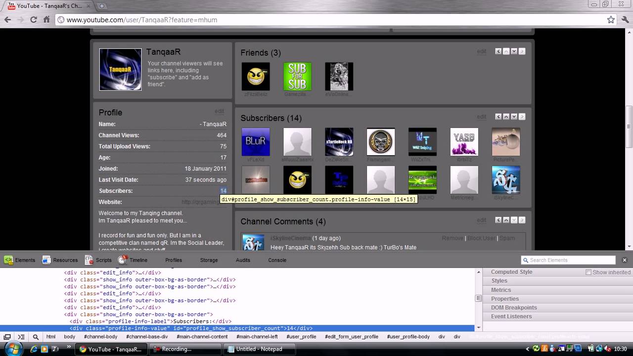 Dylan's Tutorials | Episode 3 | Youtube Subscribers - YouTube