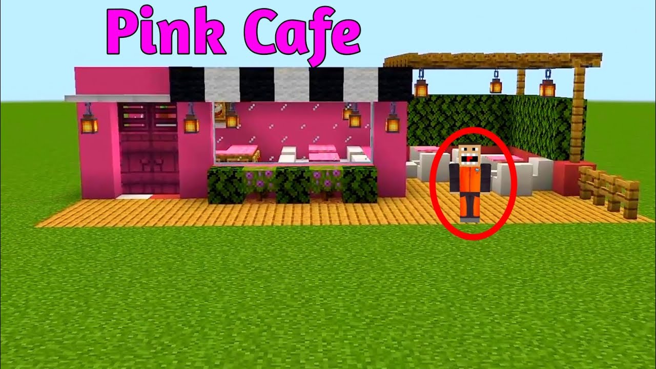 How to make Cute Pink Cafe in Minecraft! - YouTube