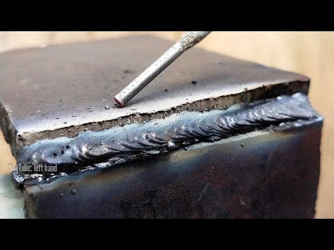 how to properly weld on a rough surface cut - YouTube