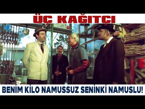 Üç Kağıtçı Türk Filmi | Benim Kilo Namussuz Seninki Namuslu Öyle mi!  Kemal Sunal Filmleri