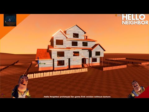 Hello Neighbor prototype fan game teaser version without textures - YouTube