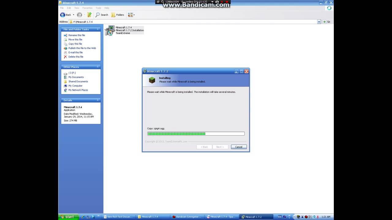 How To Download Minecraft 1.7.4 Free - YouTube