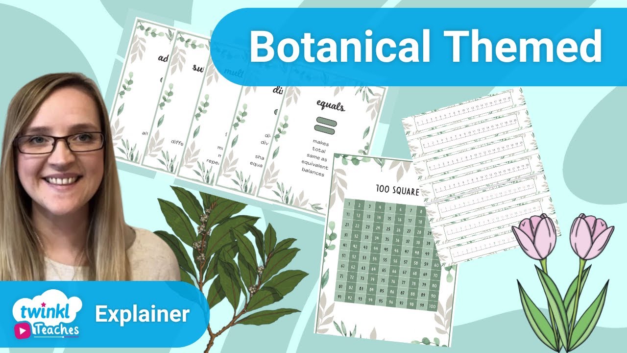 Botanical Themed Maths Aids - YouTube