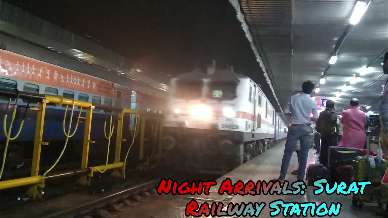 Night Arrivals: Surat Railway Station - YouTube