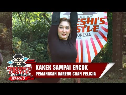 Duh! Kakek Sampai Encok Pemanasan Bareng Chant Felicia - Takeshi's Castle Indonesia (21/7)