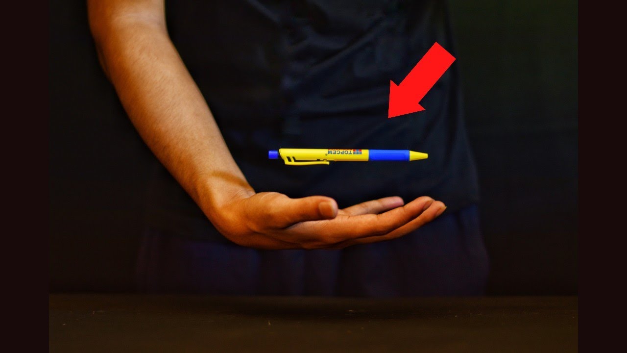 Floating pen in the air || pen levitation trick - YouTube