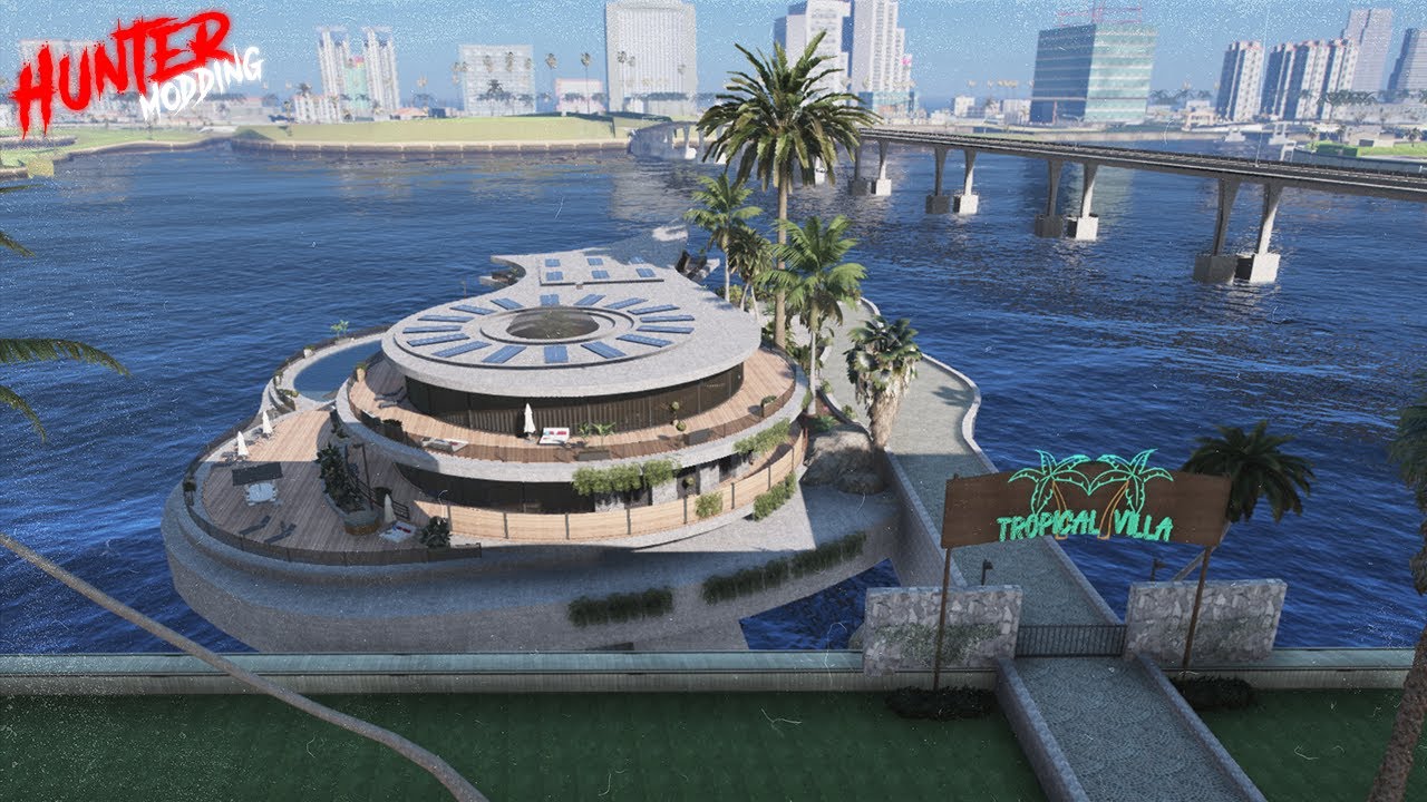 Vice City FiveM MLO - Tropical Mansion [MLO] - Miami Map - YouTube