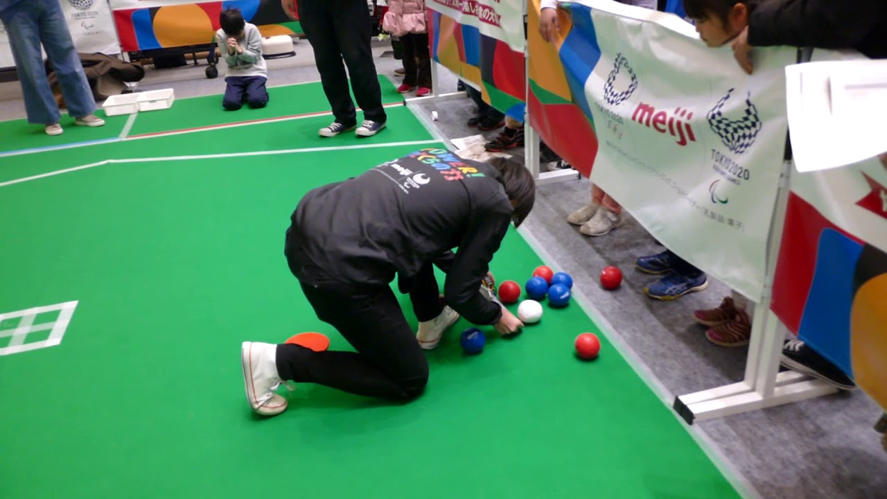 Scene from boccia tryout on Tokyo 2020 Let’s 55 at TSE [RAW VIDEO ...