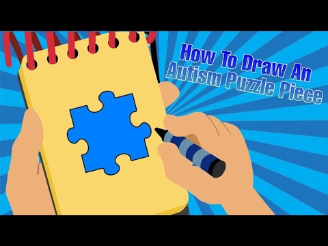 How To Draw An Autism Puzzle Piece (For Autism Awareness Day) - YouTube