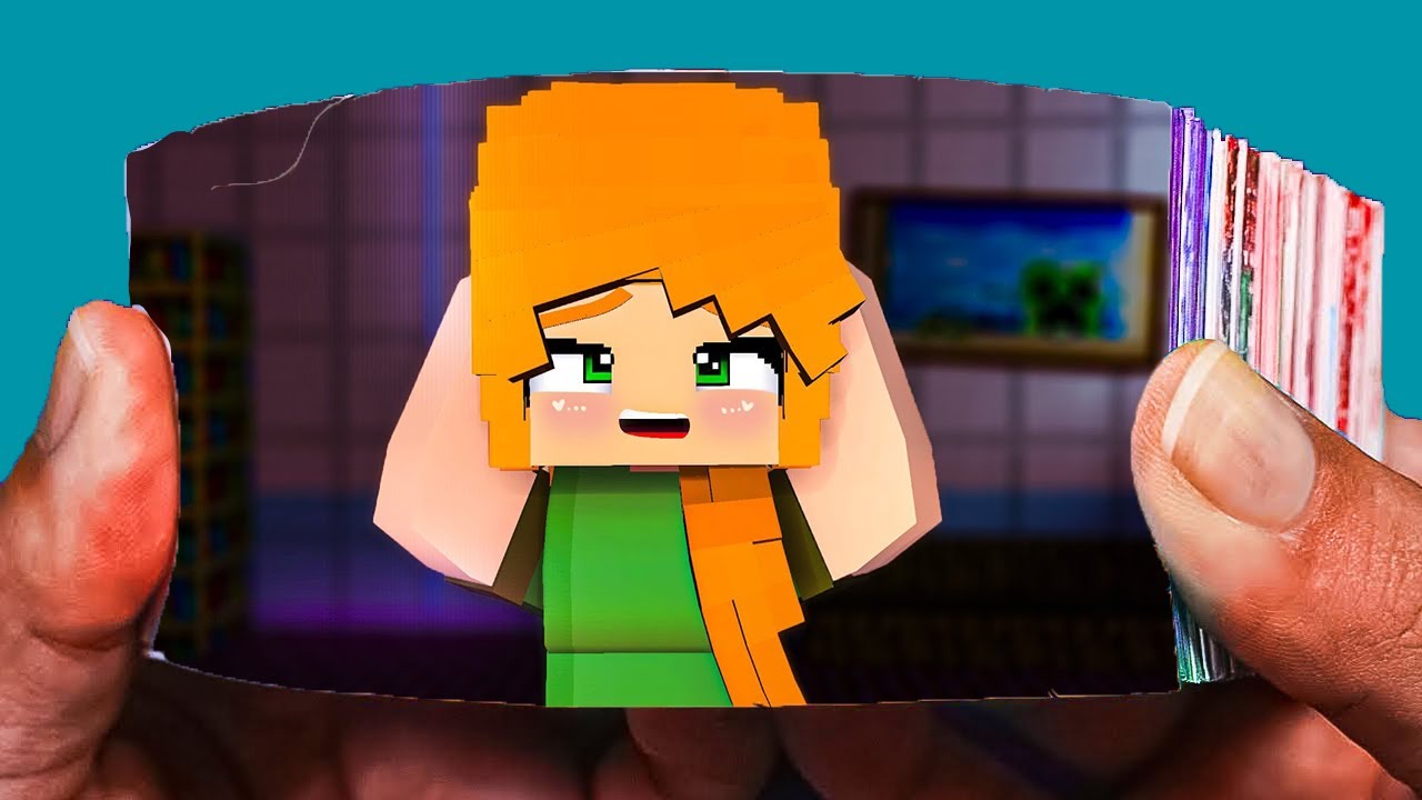 Minecraft Anime - FlipBook Animation - YouTube