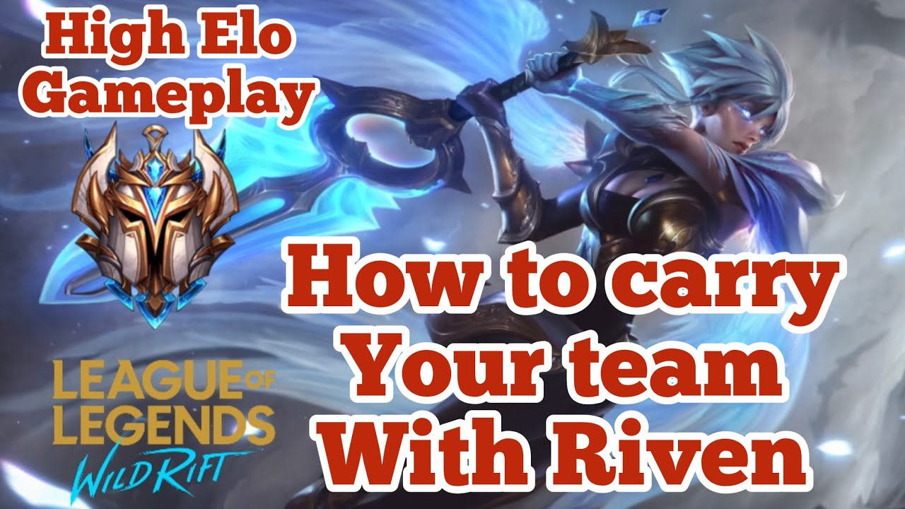WILD RIFT HIGH ELO RIVEN GAMEPLAY - HOW TO CARRY YOUR TEAM - YouTube