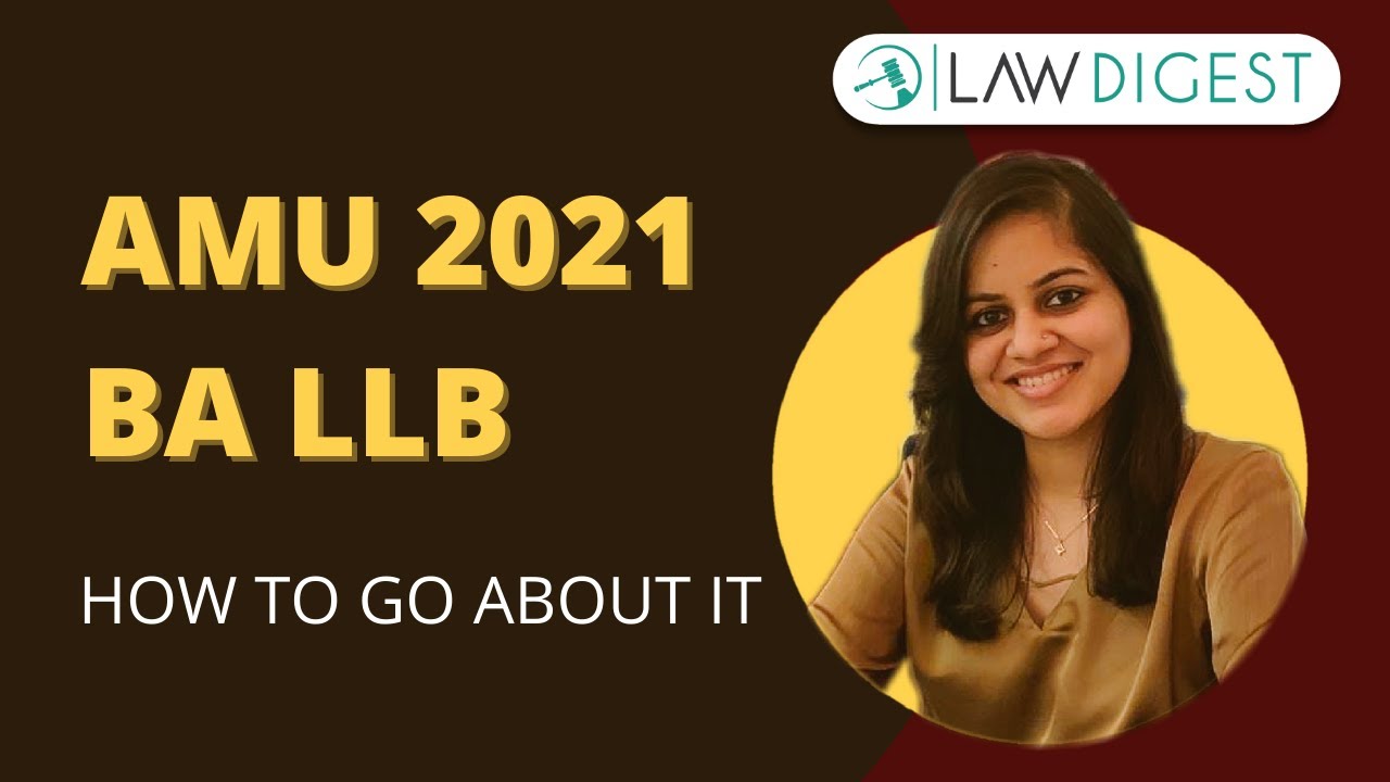 How to prepare for AMU Law Entrance | AMU BA LLB 2021 | Aligarh Muslim ...