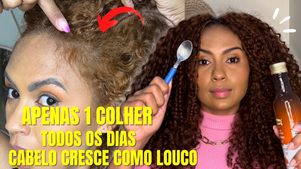 O CABELO CRESCE EXTREMAMENTE RÁPIDO, ESSA É A MELHOR MANEIRA, APENAS 1 ...