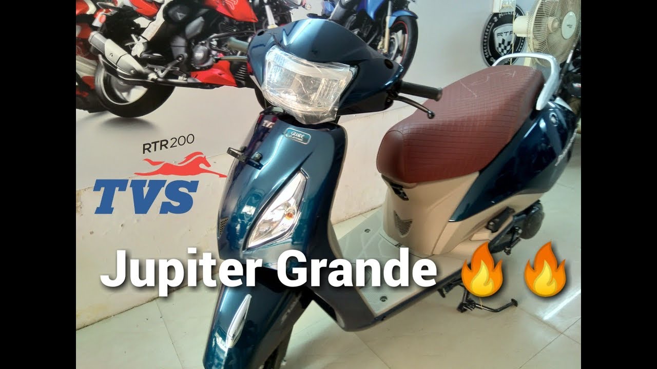 2018 Tvs Jupiter Grande Starlight Blue Color #PATNA BIKES - YouTube