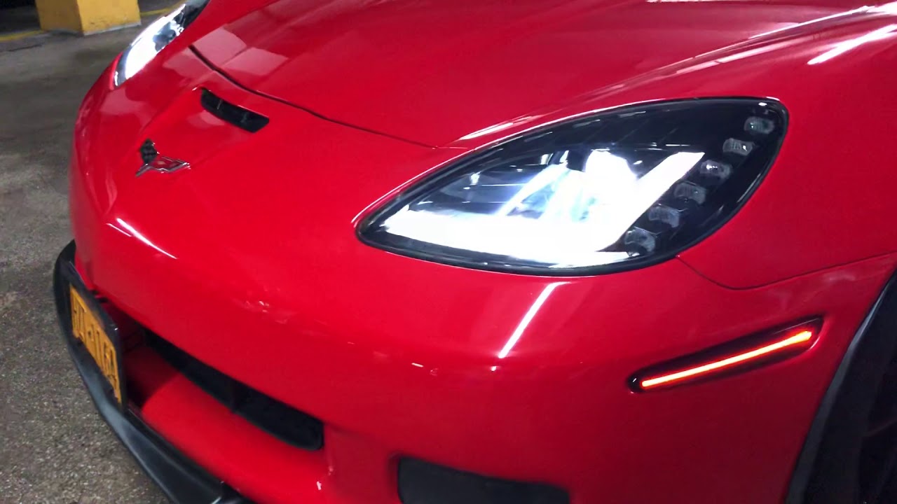 C6 corvette with c7 headlight - YouTube