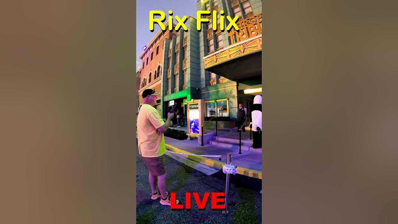 Rix Flix LIVESTREAM in Universal Studios Orlando, Florida #shorts - YouTube
