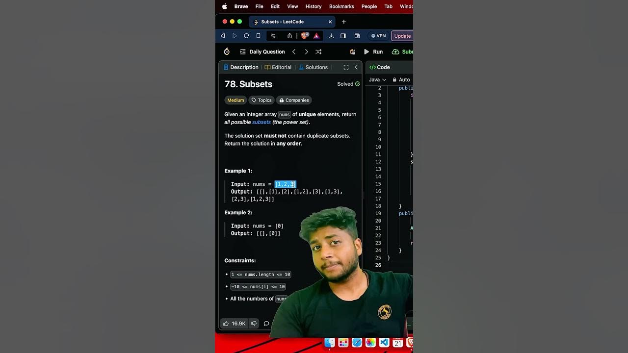 🌟 Day 23: Subsets problem - YouTube