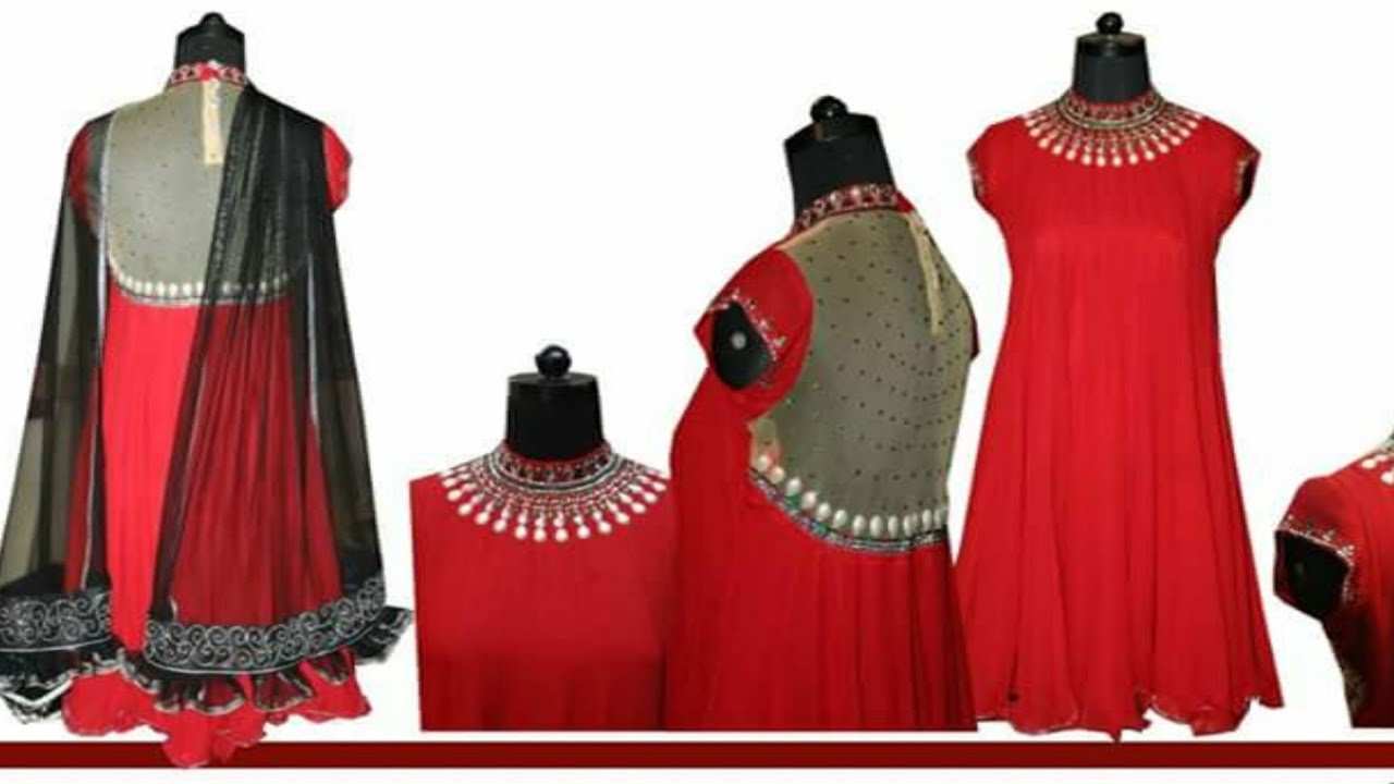 Deep red colors combination Deep Red gown for a evening party - YouTube