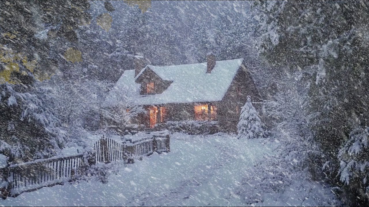 Relaxing Snowstorm Sounds Heavy Blizzard with Howling Wind for Sleep ...