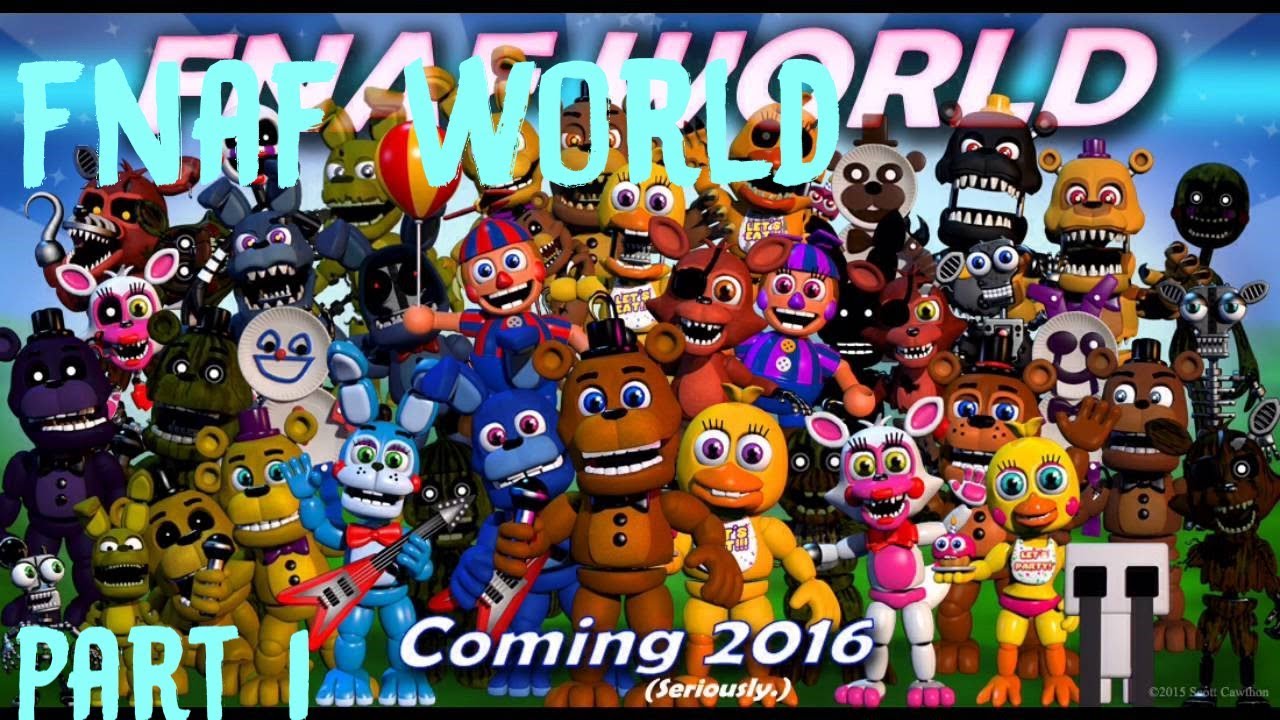 GOING ON AN ADVENTURE!!!| FNAF World: Part 1 (Fazbear Hills and Dusting ...