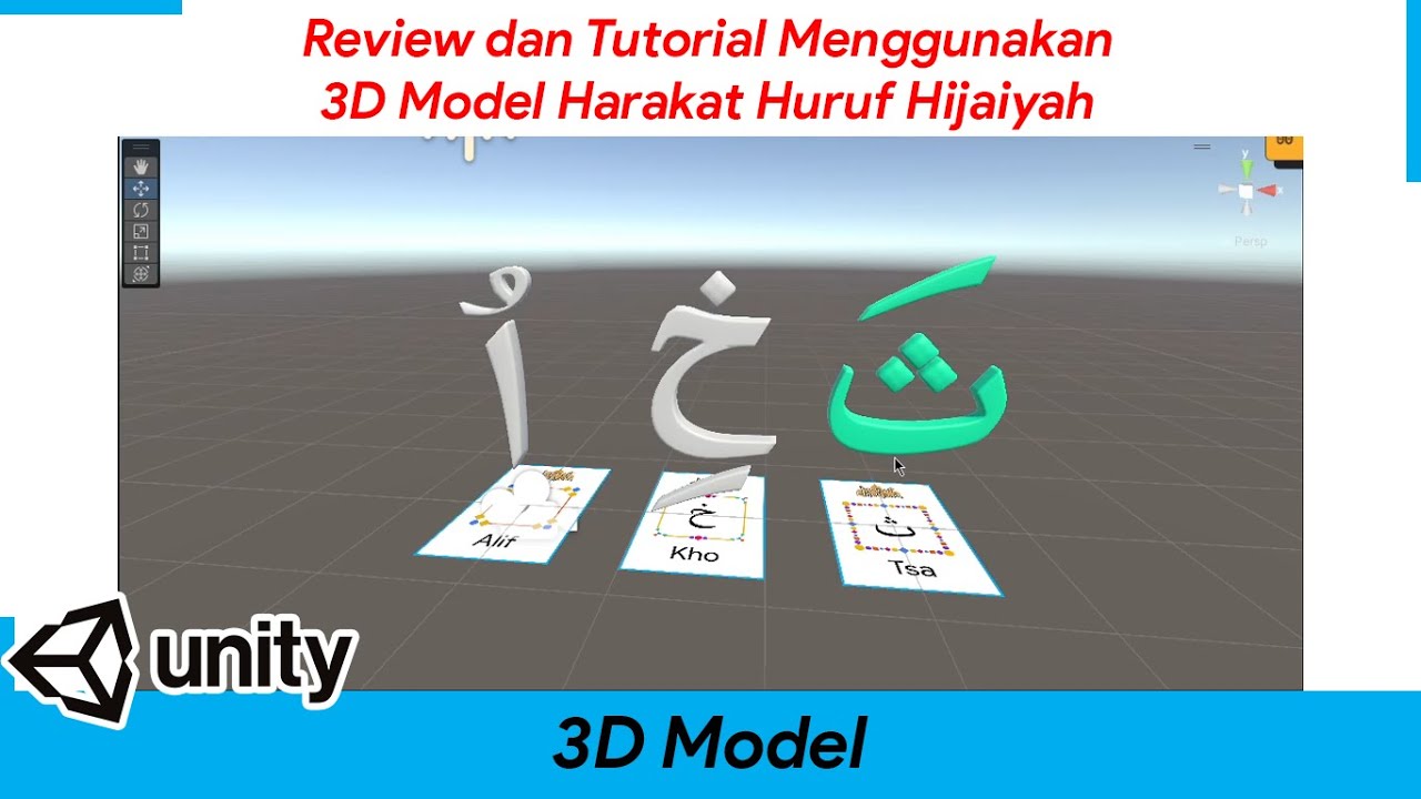 Review dan Tutorial Menggunakan 3D Model Harakat Huruf Hijaiyah - YouTube
