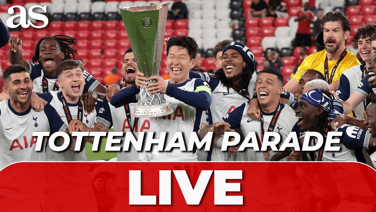 TOTTENHAM VICTORY PARADE LIVE: SPURS celebrate EUROPA glory - YouTube