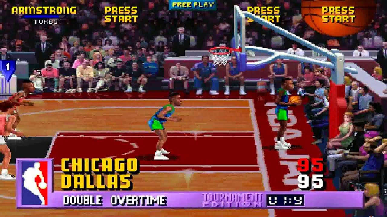 NBA Jam TE ARCADE 1080P HD PLAYTHROUGH - CHICAGO BULLS VS DALLAS ...