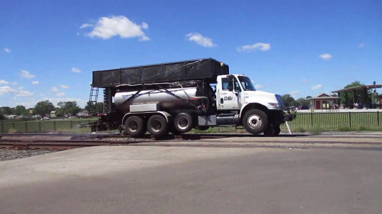 A CSX Weed Sprayer Hi Rail Truck! - YouTube