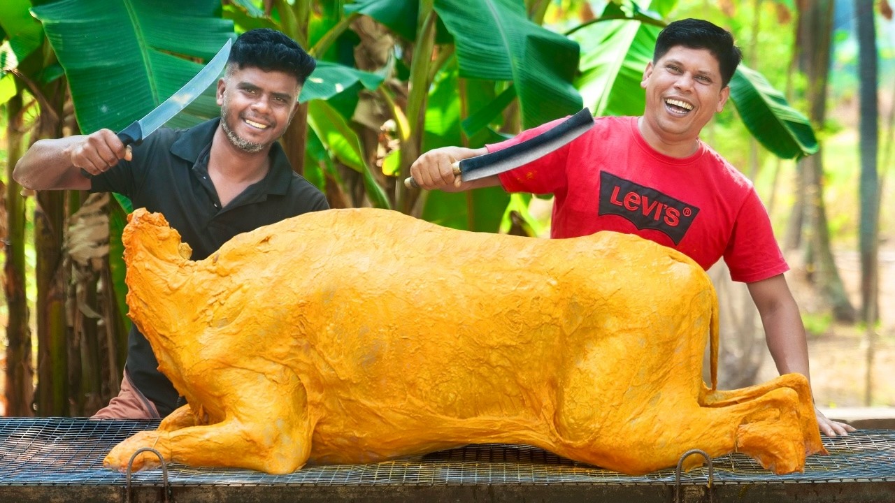 WHOLE BEEF!! | Beef Inside Veggies | Cooking Whole Beef In BIG Vessel ...