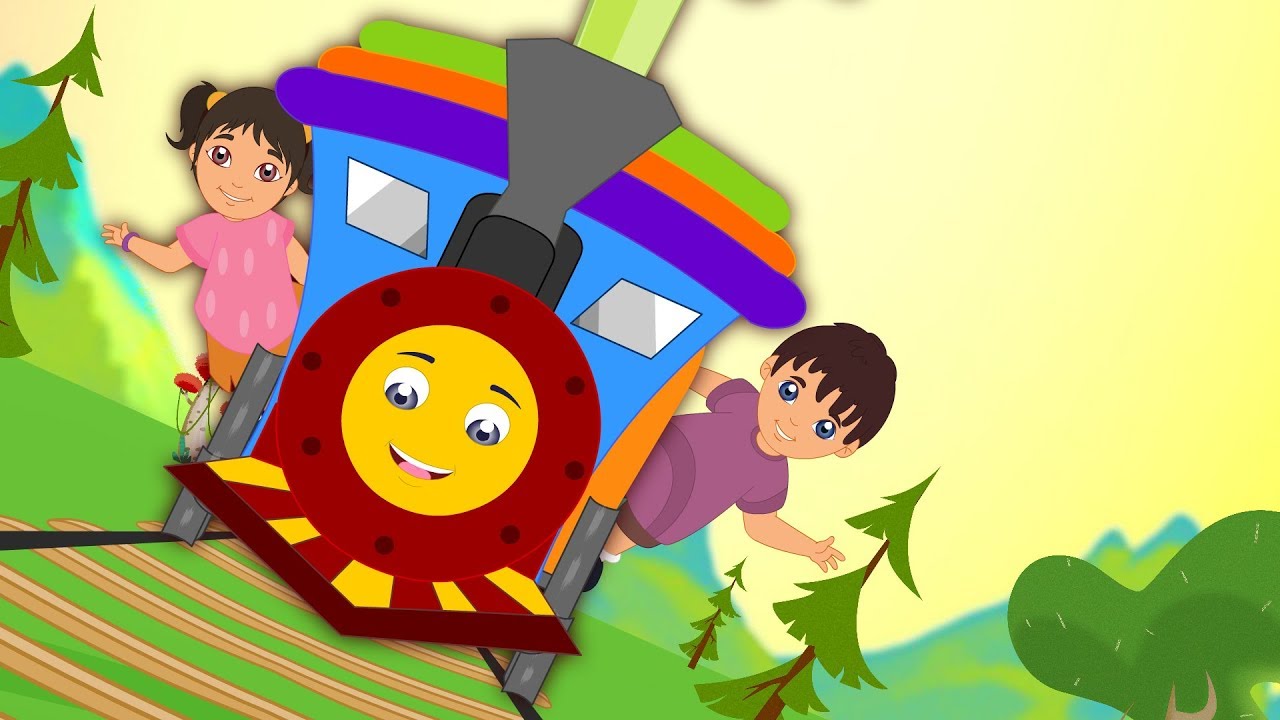 🚂 Puff a Train Nursery Rhyme Lyrics 🚂 Puff a train video | English ...