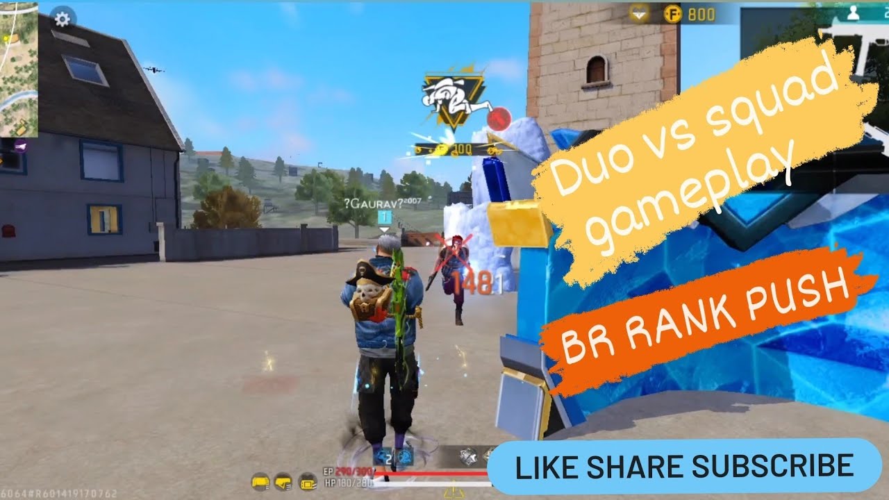 Free Fire BR Rank Push Duo VS Squad Game Play / IQOO Z7 PRO Game Play ...