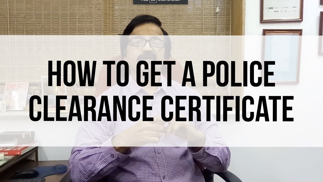 Manoj Palwe On How To Get Police Clearance Certificate For Immigration manoj-palwe-on-how-to-get-police-clearance-certificate-for-immigration