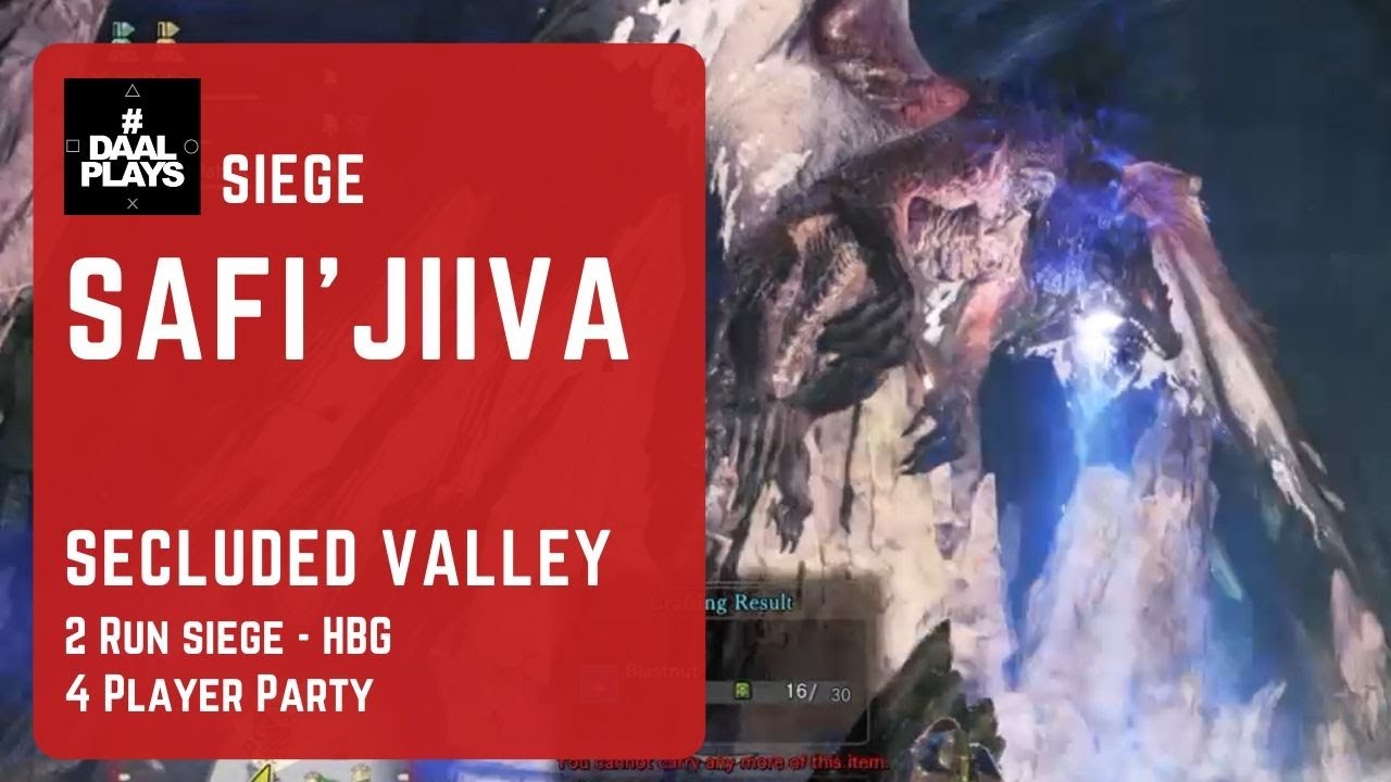 #DaalPlays MHW: Iceborne - Safi'jiiva Run (HBG with Geligu, MoonRabbit ...