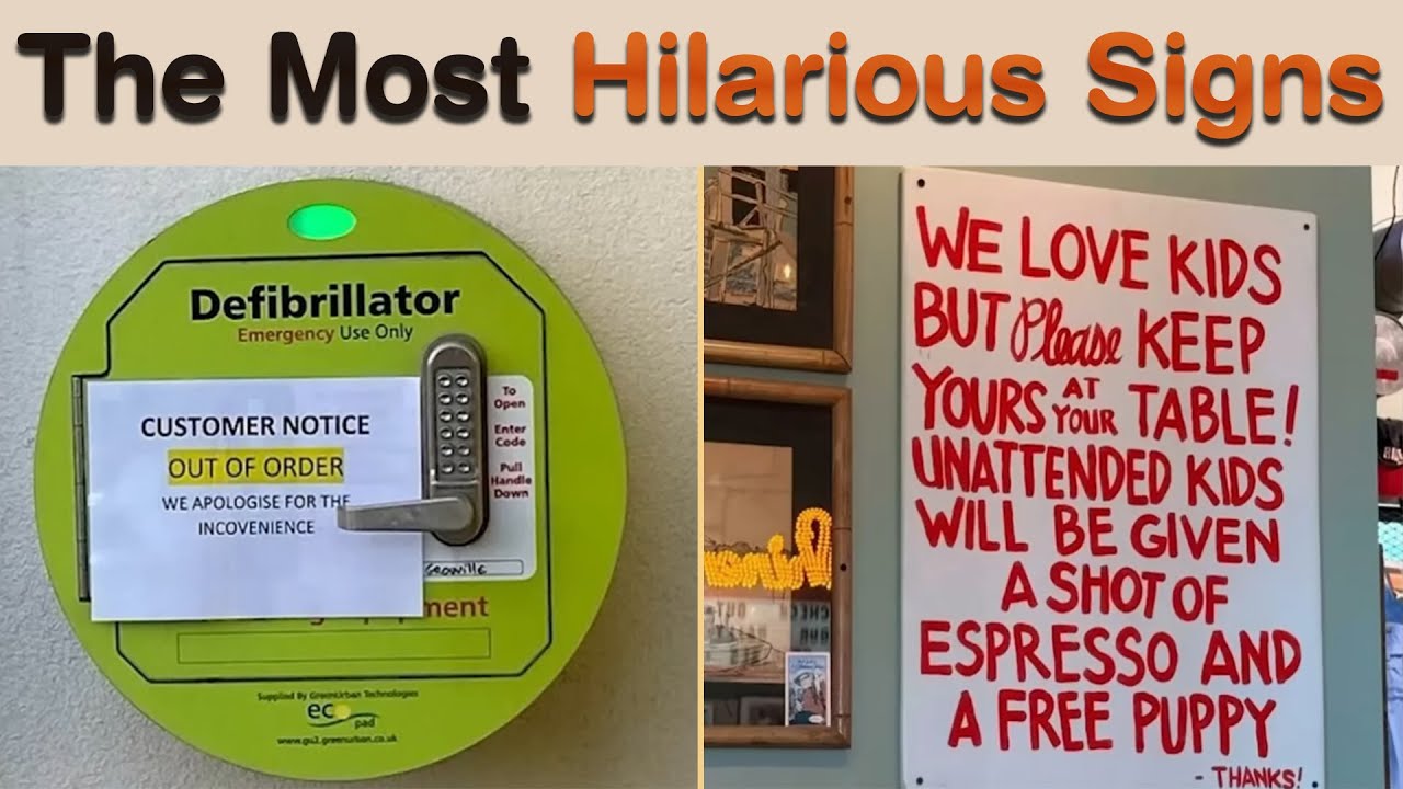 The Most Hilarious Sign Found in Real Life That Feels Like It Was ...