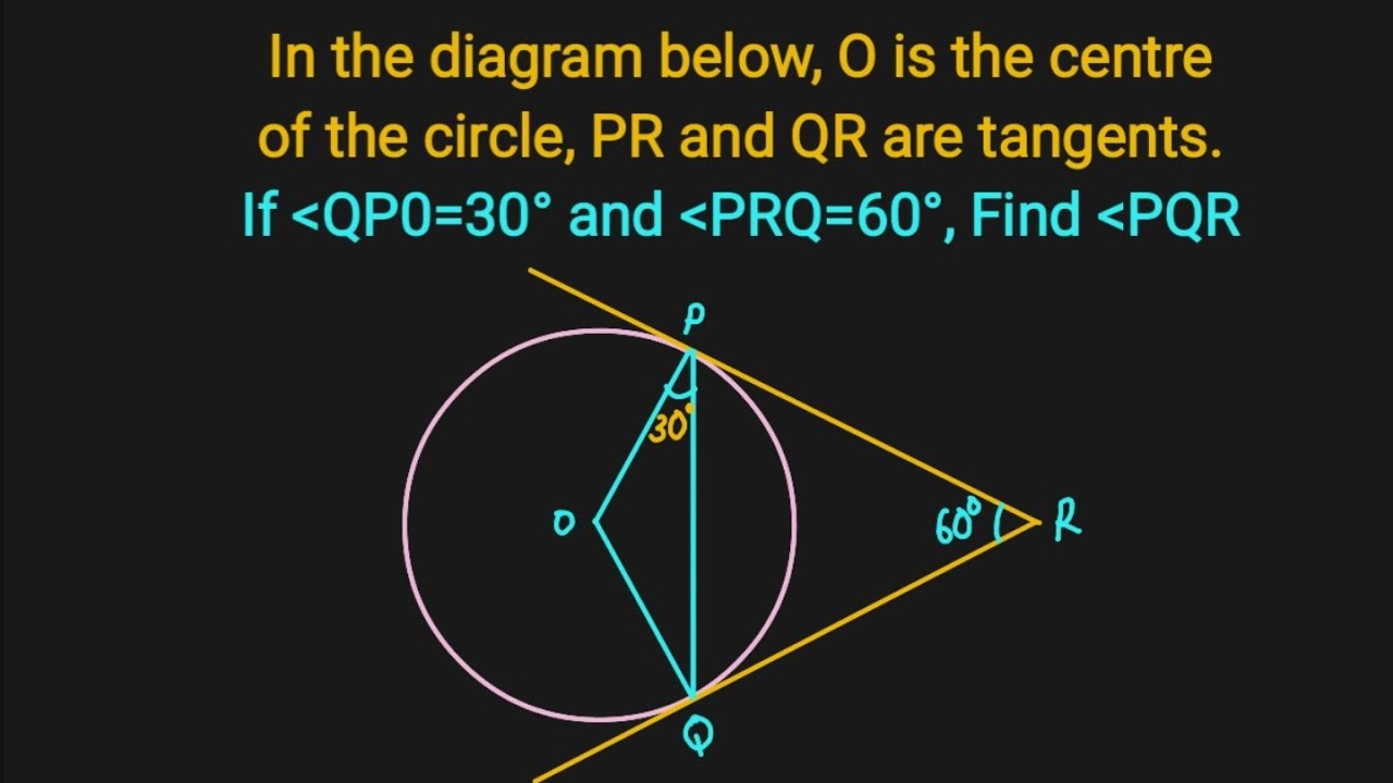 Circle Theorem | Finding the angle between a chord and tangent - YouTube