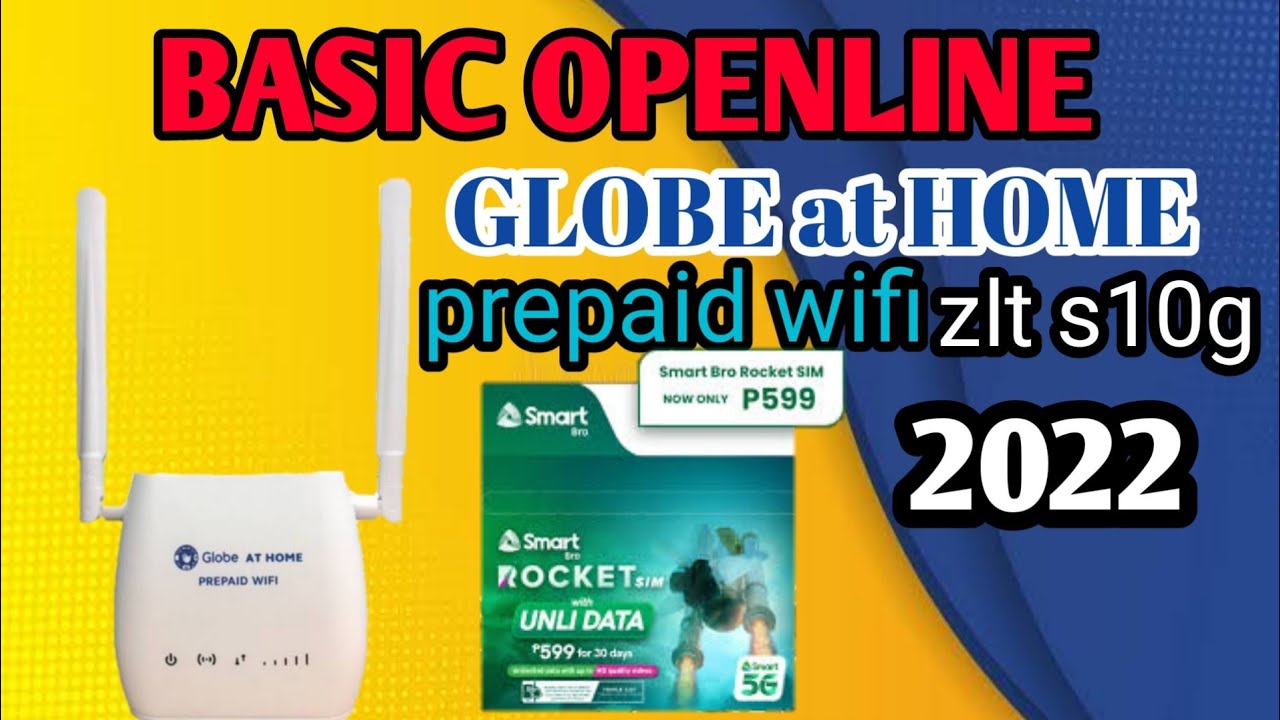 OPENLINE GLOBE AT HOME PREPAID WIFI zlt s10g |using loptop and Android ...