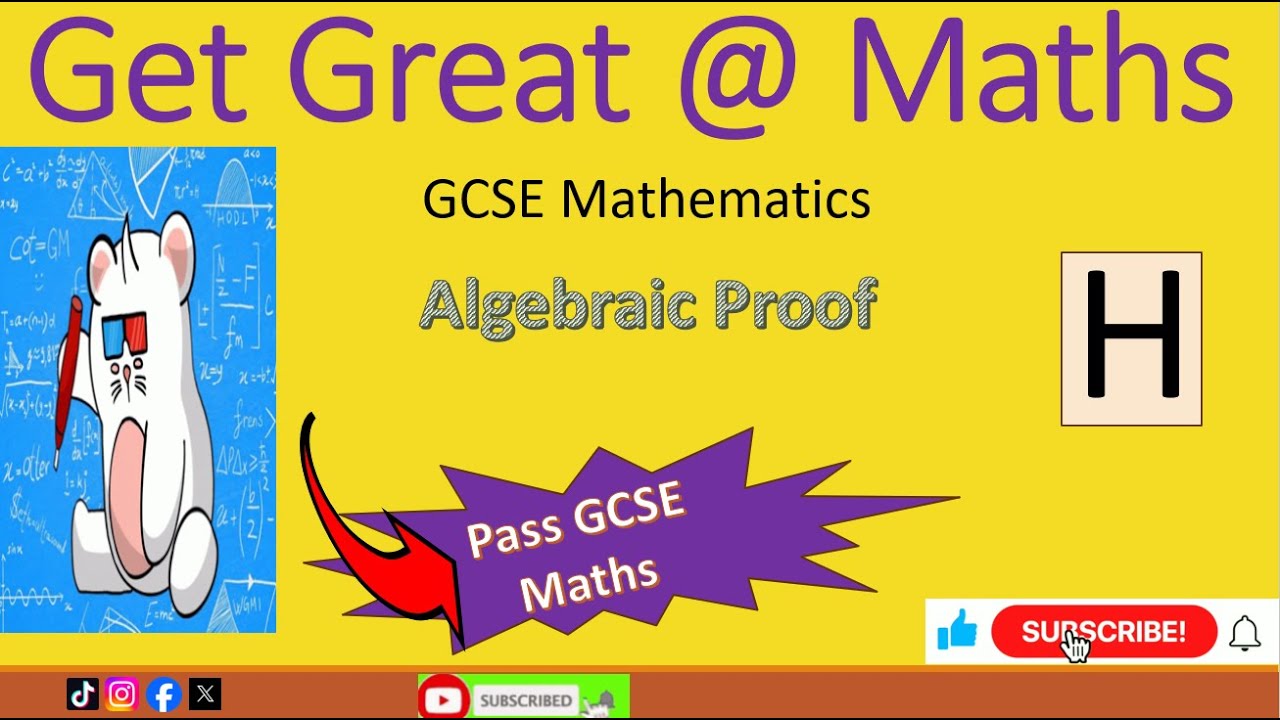 GCSE Maths Higher Algebraic Proof #howto - YouTube