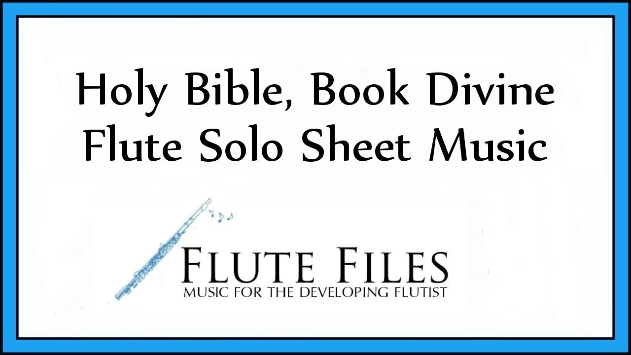 Holy Bible Book Divine Flute Solo Youtube