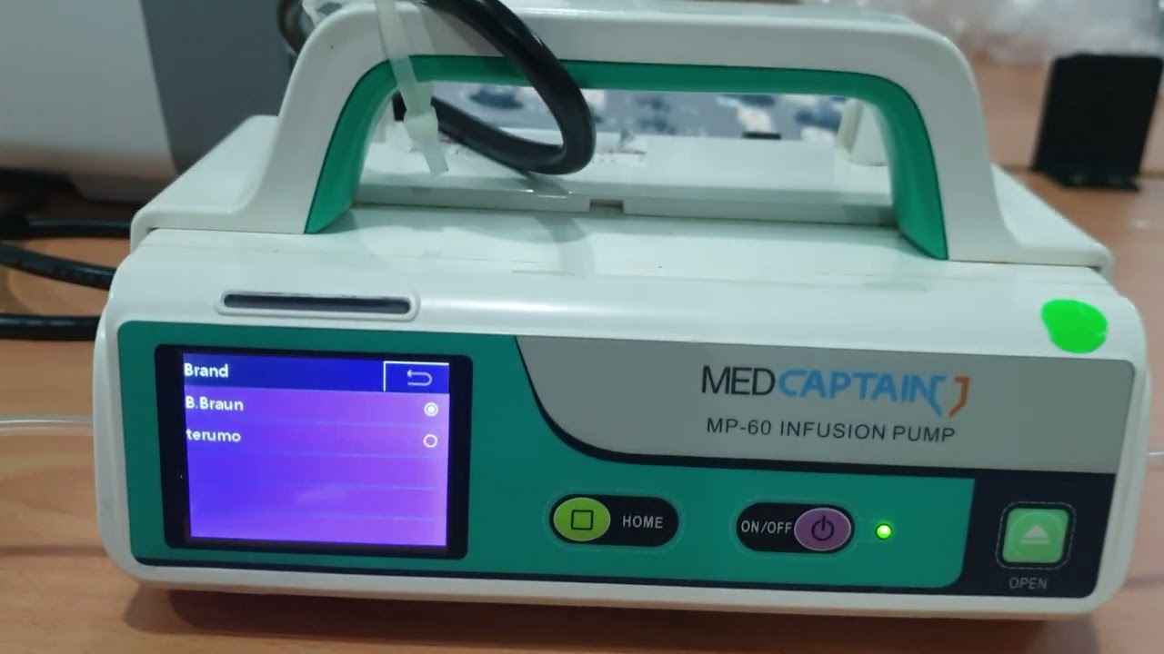 medcaptain infusion pump mp 60 - YouTube