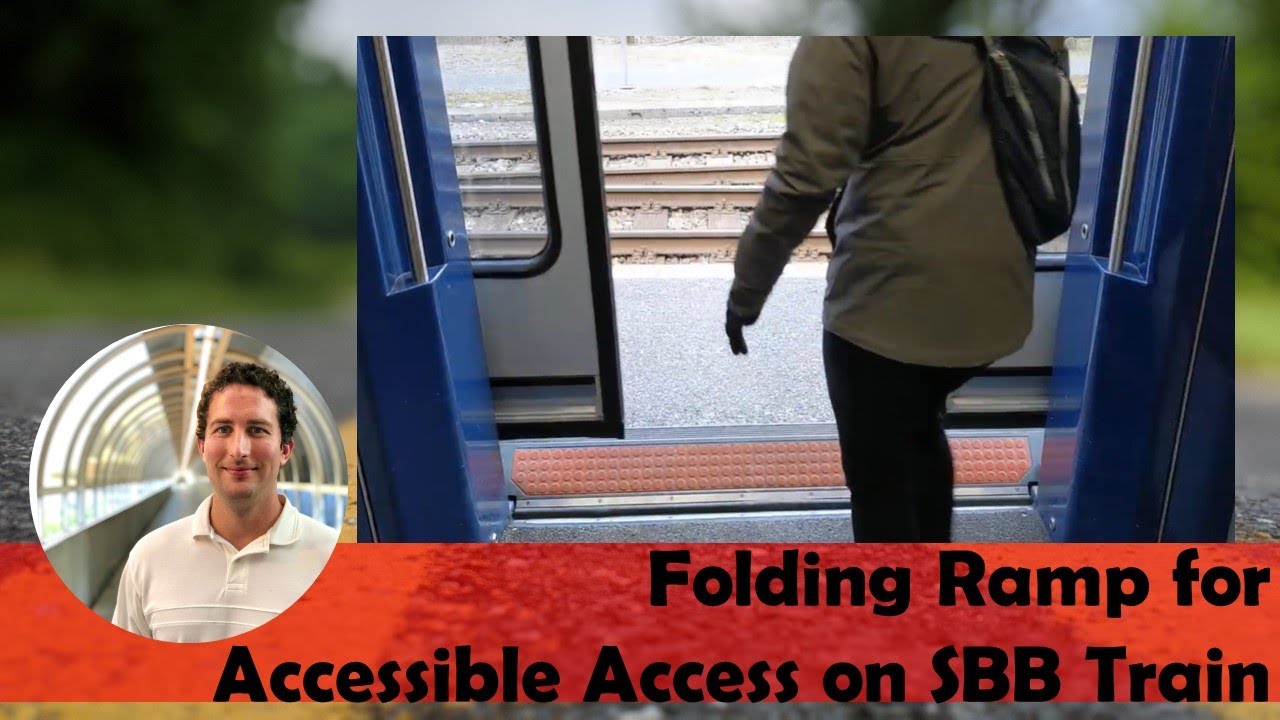 Folding Ramp for Accessible Access on SBB Train - YouTube