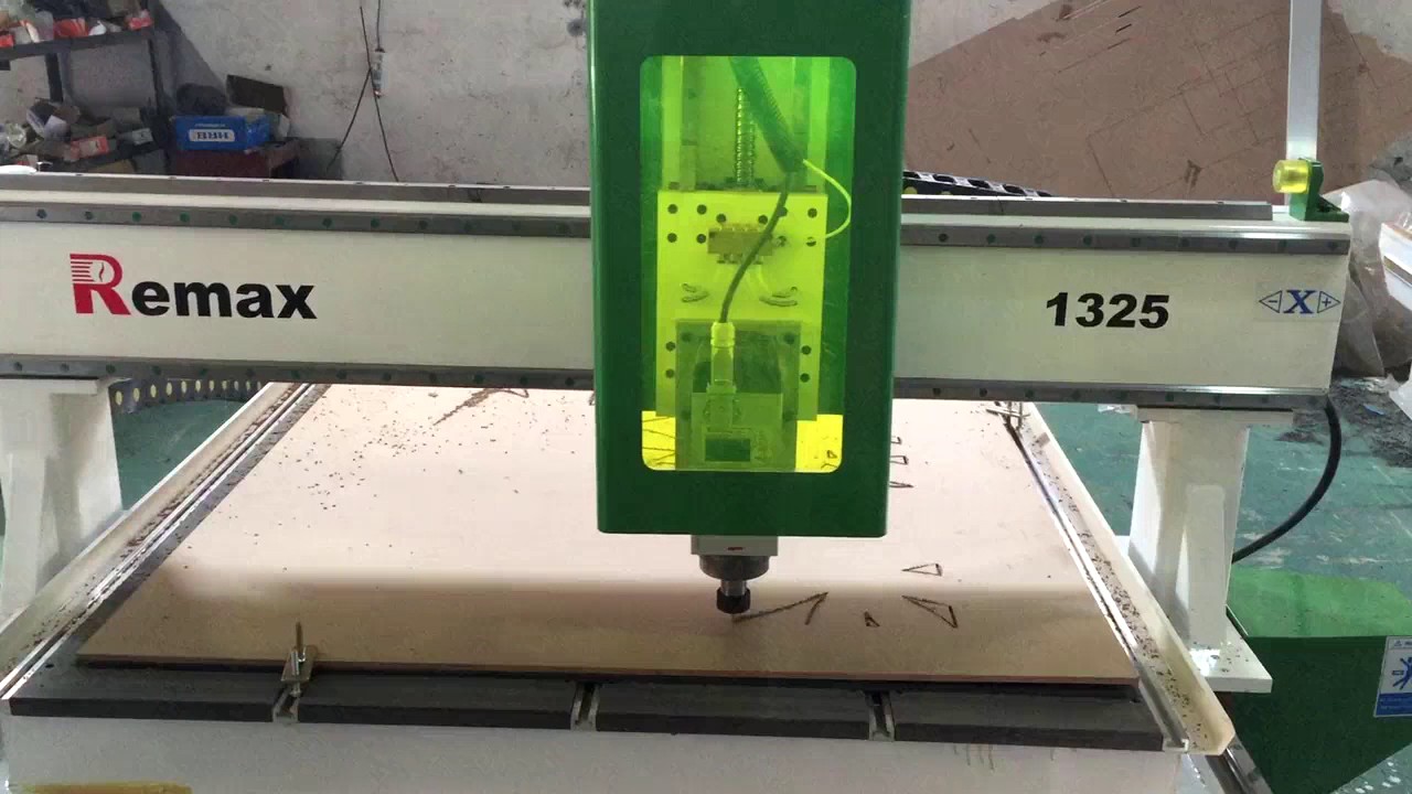 1325 wood cnc router machine cut MDF board - YouTube