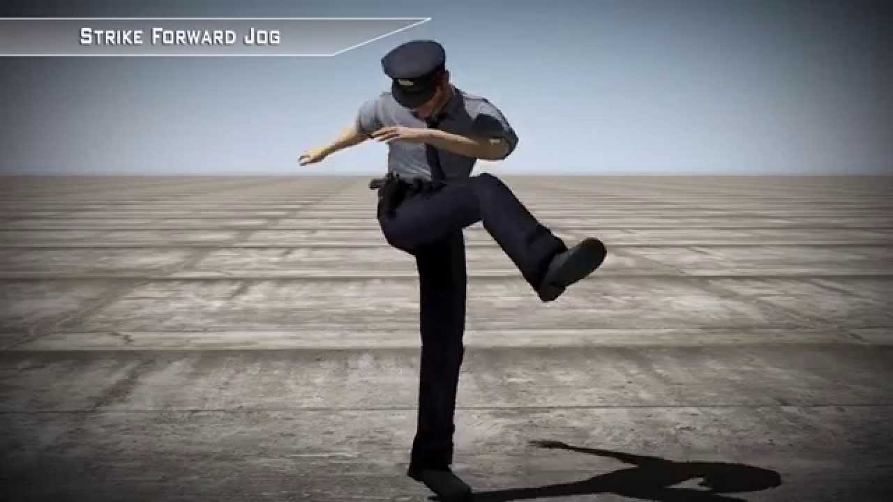 Strike Forward Jog - 3d Motion Capture FBX - YouTube