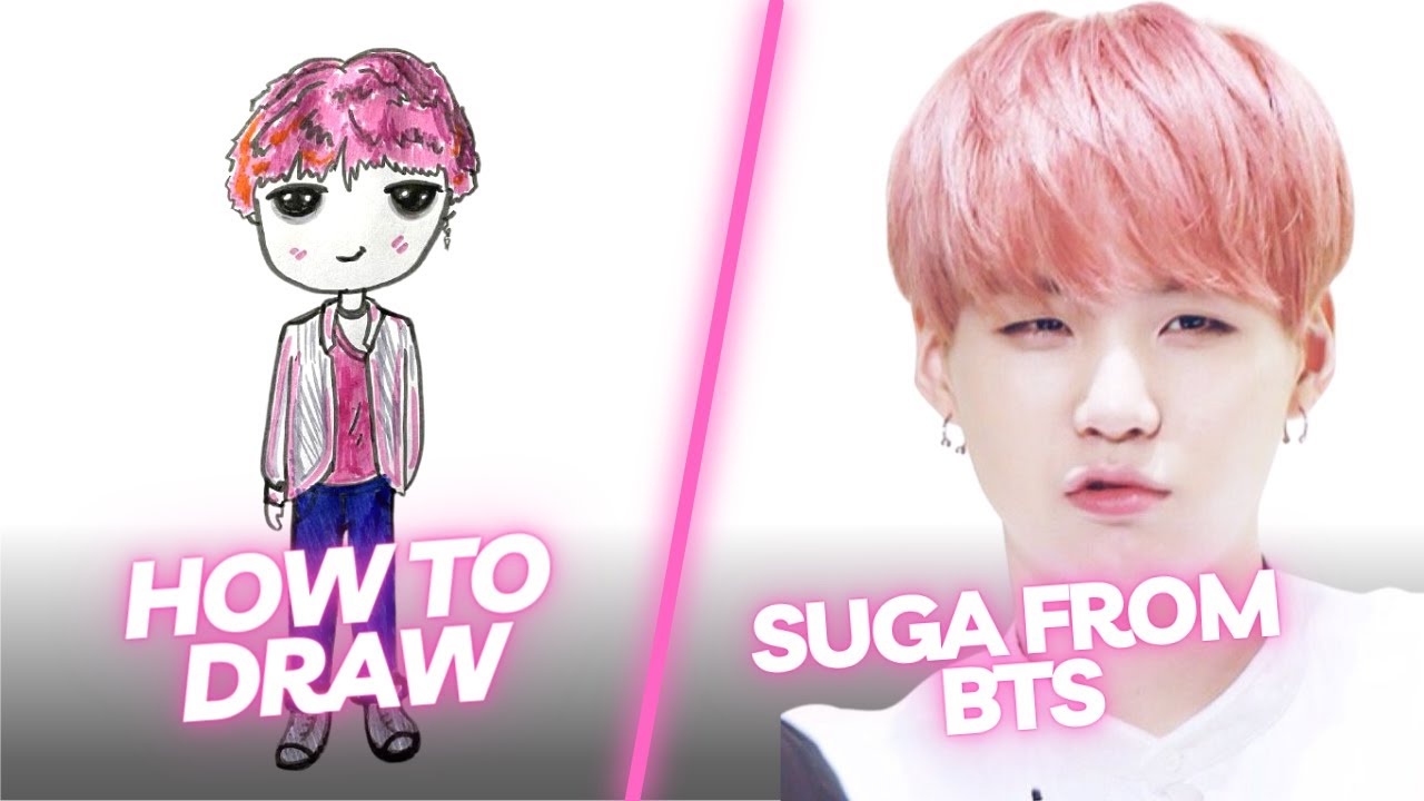 How to Draw Suga/BTS - YouTube