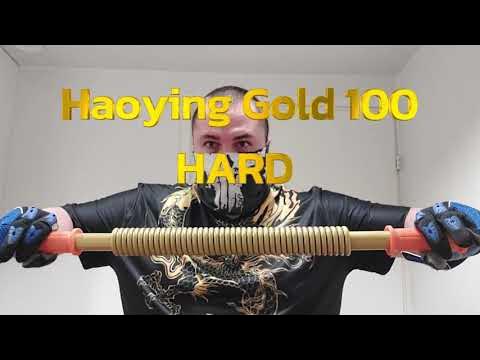 Haoying gold 100 kg HARD (380mm) power twister OVERHAND - YouTube