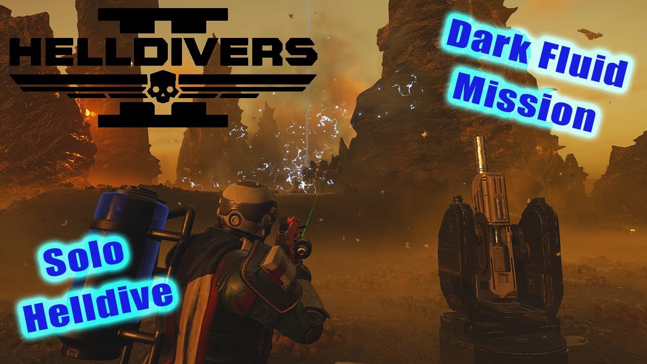Helldivers 2 - New Deploy Dark Fluid Mission Against The Terminids (Solo Helldive) - YouTube