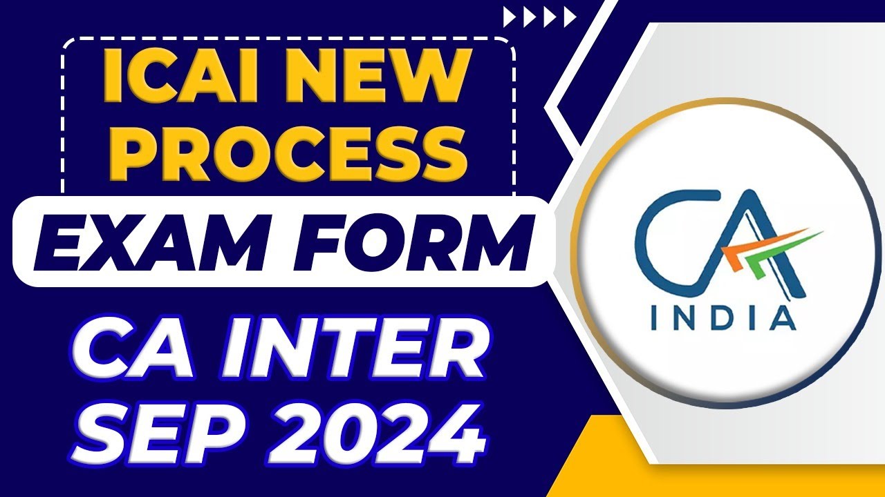 Live demo: CA Inter Exam Form New Process | CA Inter Sep 24 | How to ...